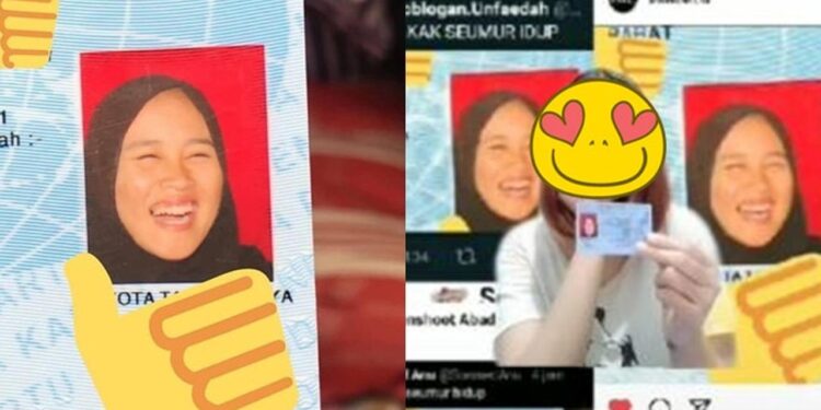 Viral Cewek Foto KTP Tertawa Lepas, Netizen: Gini nih Kalau gak Ada ...
