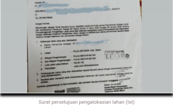 Jika Perusahaan Spekulan Lahan, BP Batam Diminta Segera Cabut Ijin ...